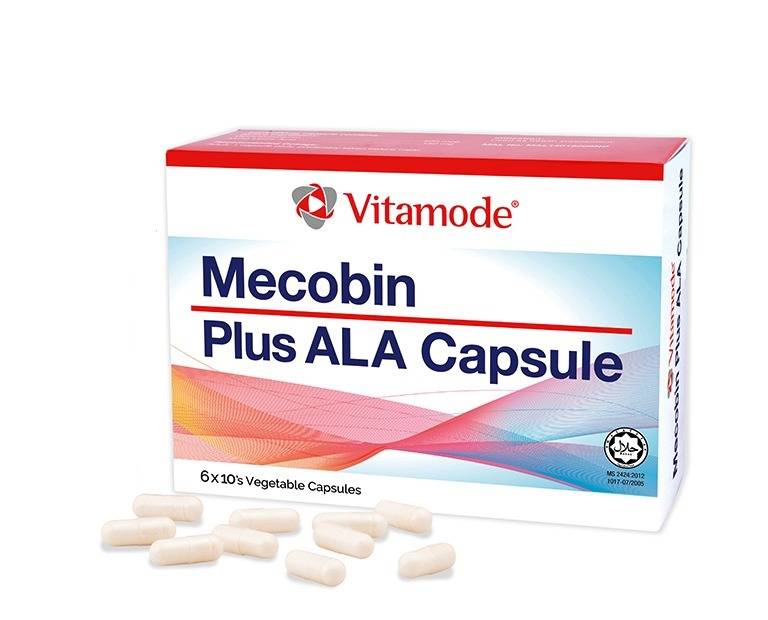 Vitamode Mecobin Plus ALA Capsule 60's